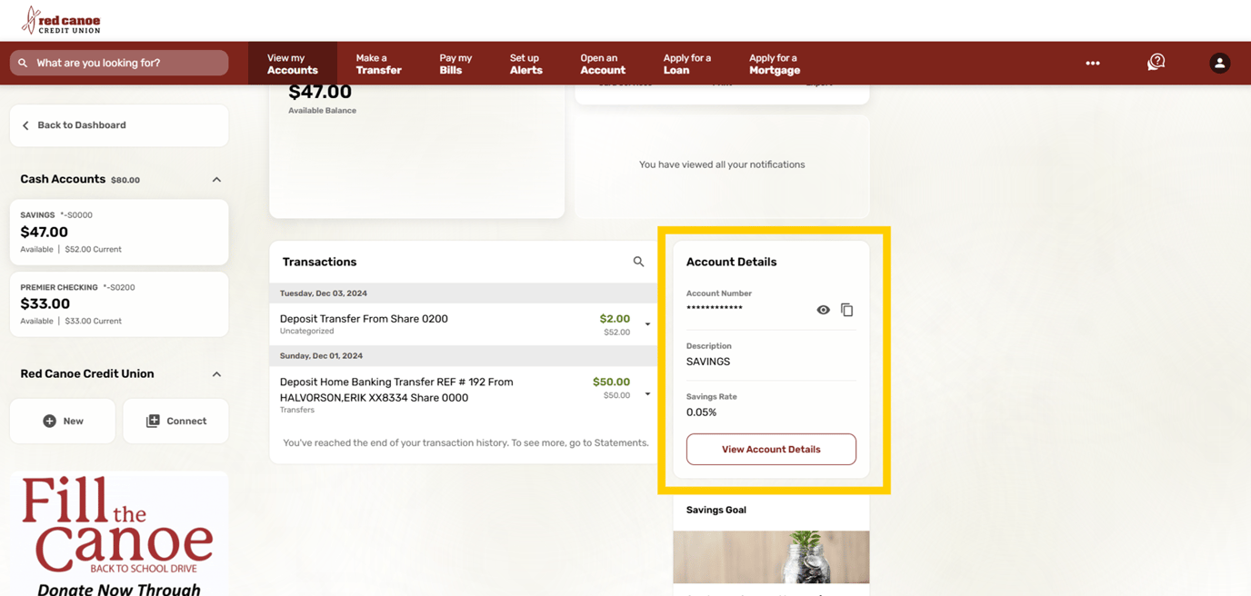 How do I find my account number and routing number?