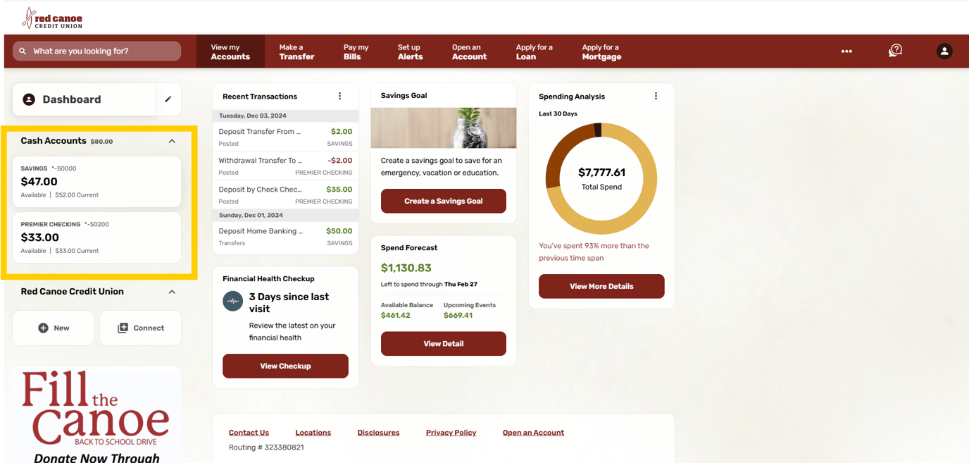 How do I find my account number and routing number?