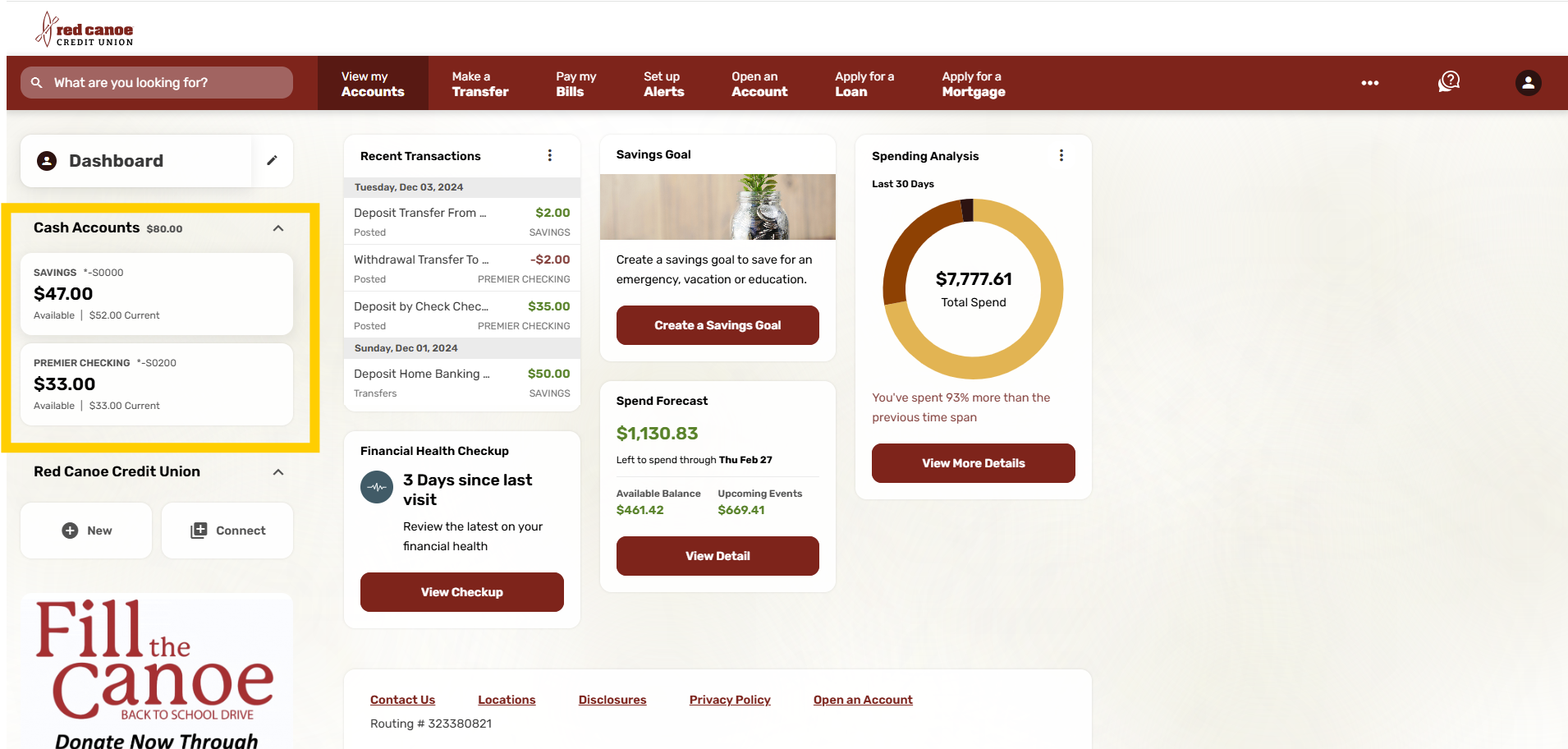 How do I find my account number and routing number?