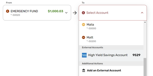 How do I add my external accounts?