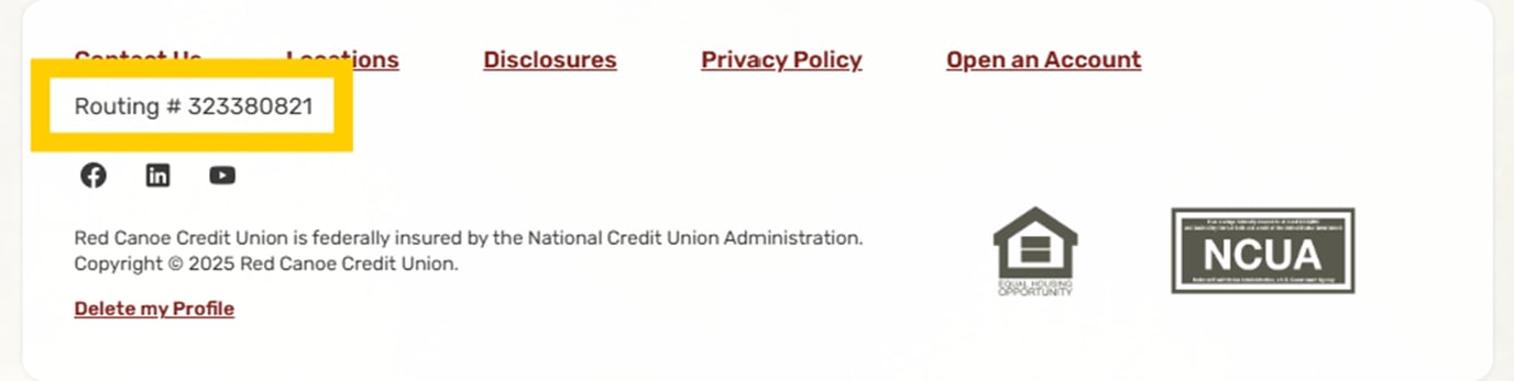 How do I find my account number and routing number?